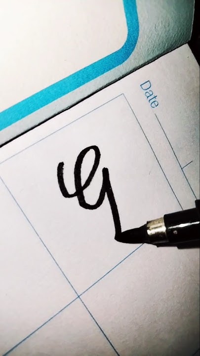 How to write "G"| cursive writing | day 7 - YouTube