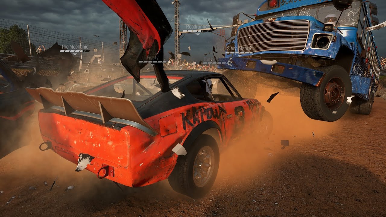 Wreckfest: Crash Canyon with School Bus | Xbox One X - YouTube