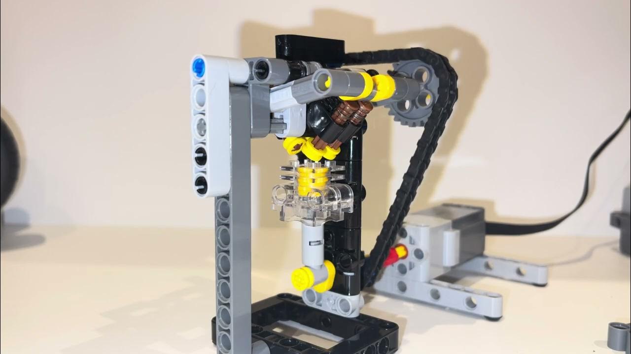Prototype Twin Cam Quad Valve DOHC Lego Technic Engine (incremental ...