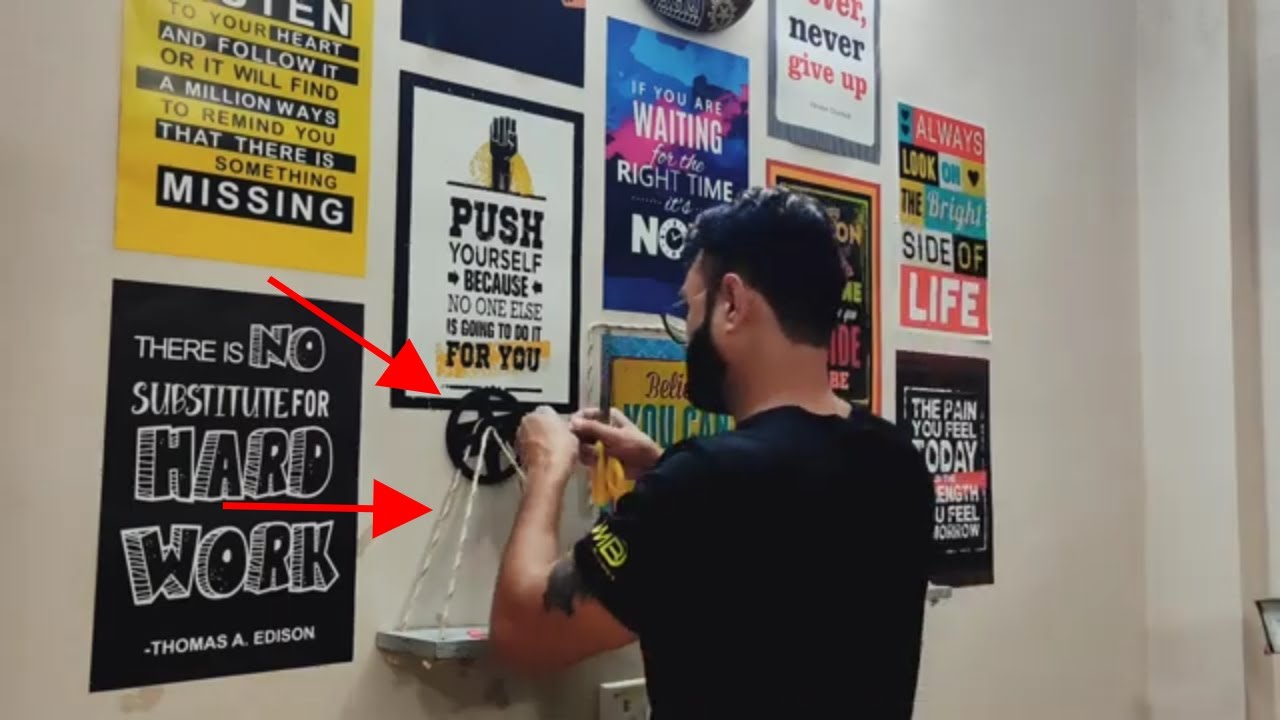 DIY WALL // MODERN WALL // My studios wall decora DIY - YouTube