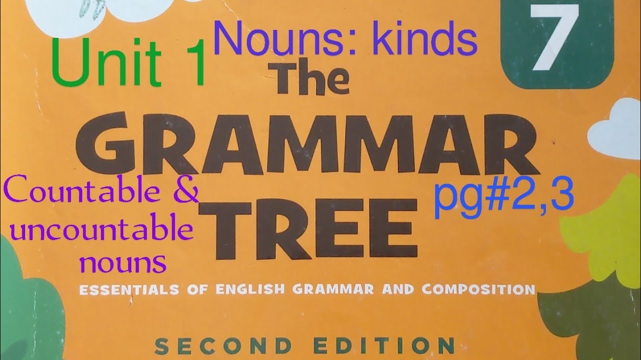 Nouns: kinds pg#2,3| Grade 7 Oxford Grammar tree| Lesson 1| countable ...