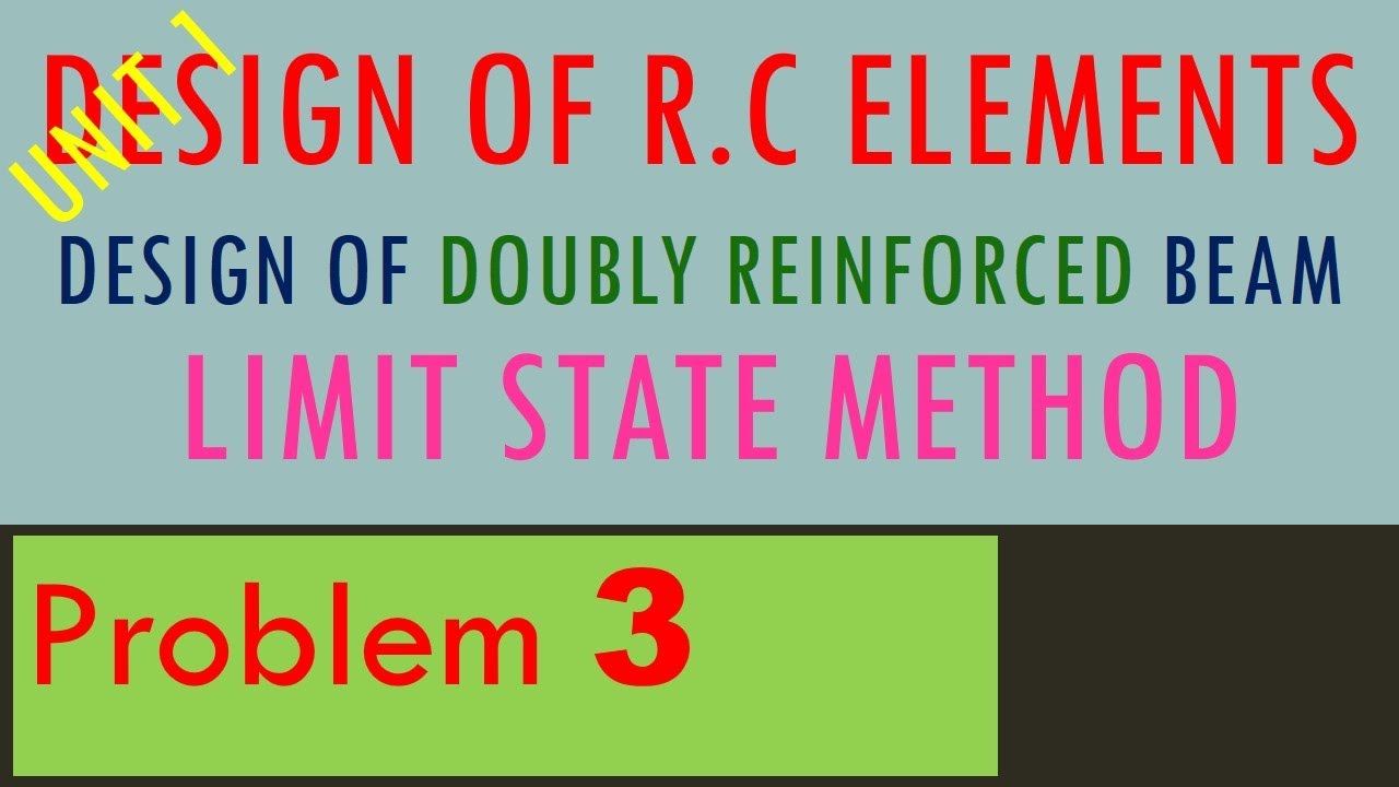 Doubly Reinforced Beam | Design | Limit State Method | Area of Steel ...