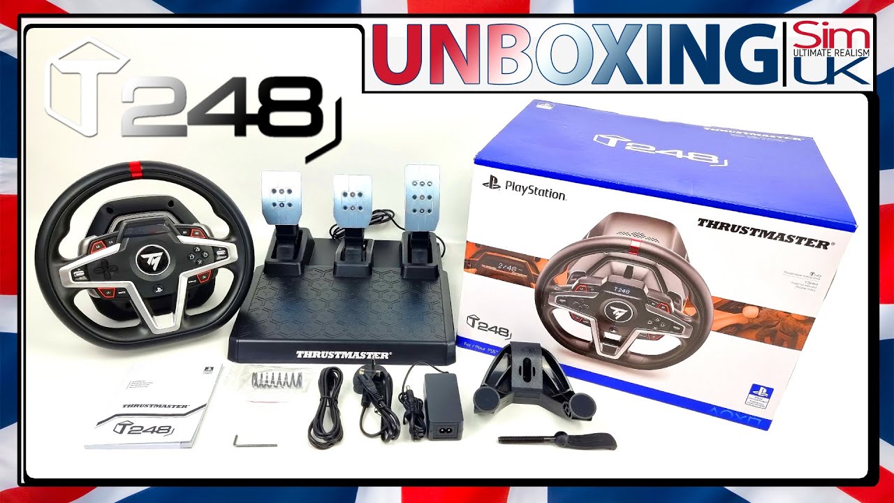 4 PC Thrustmaster T248 UNBOXING INSTALLATION AND REVIEW - YouTube