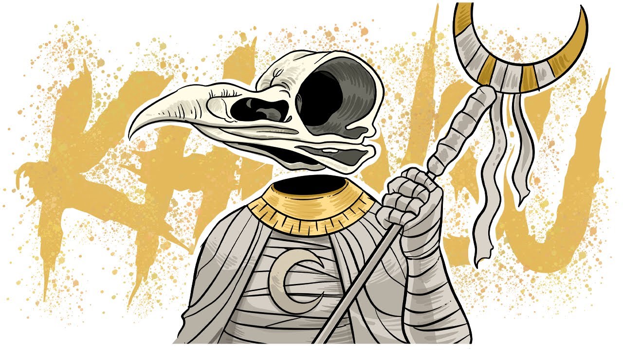 How to draw Khonsu , Moon Knight - YouTube