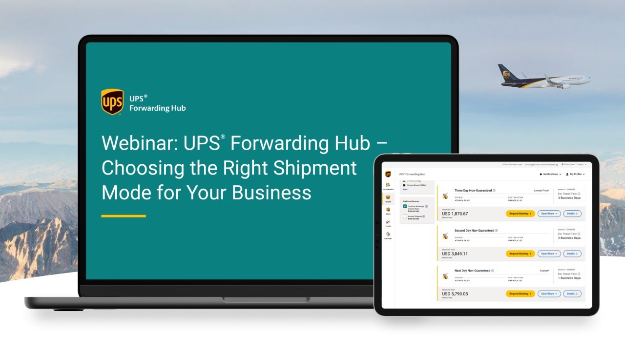 UPS® Forwarding Hub – Choosing the Right Shipment Mode for Your ...