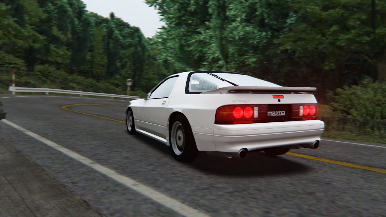 Assetto Corsa - Akagi Downhill | Mazda RX-7 FC3S | Eurobeat - YouTube