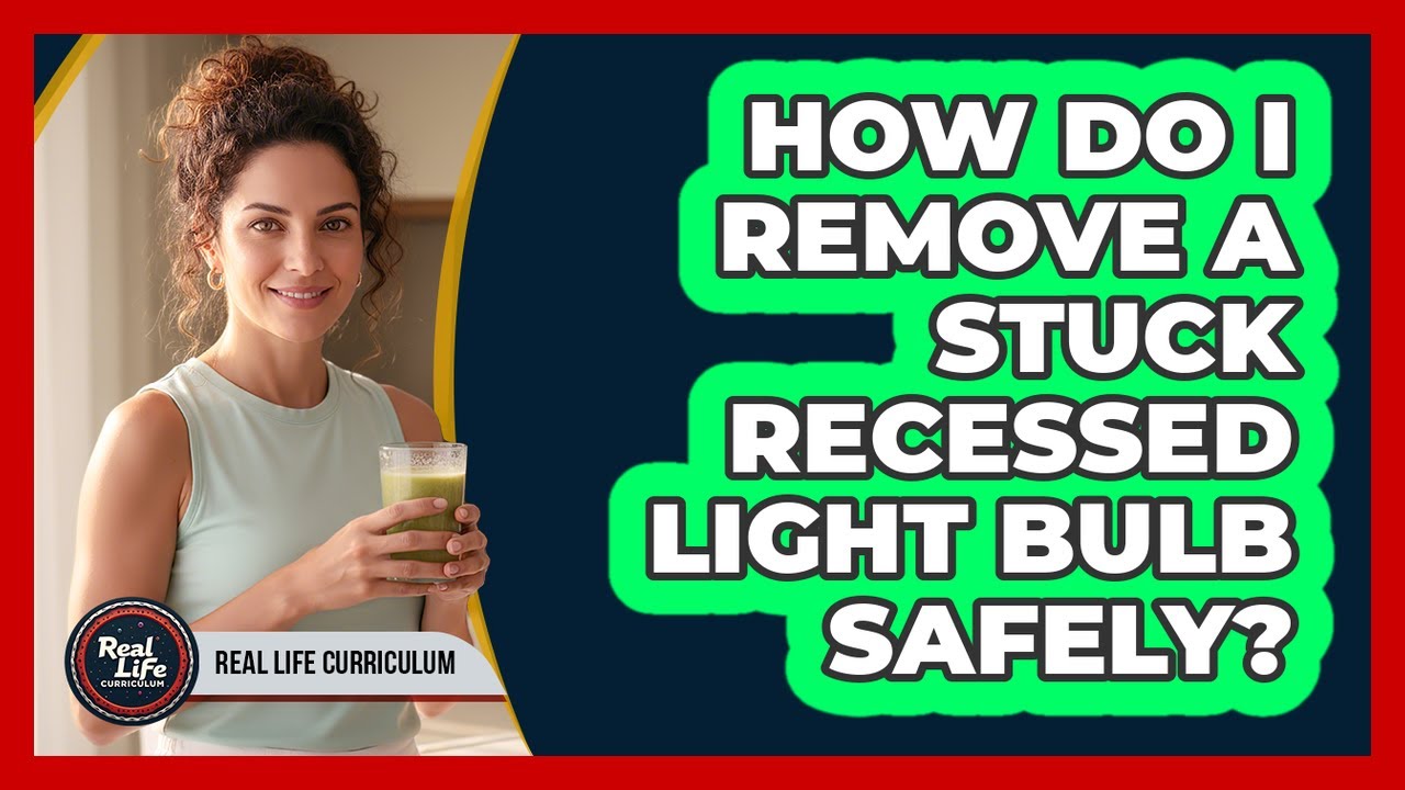 How Do I Remove a Stuck Recessed Light Bulb Safely? - YouTube