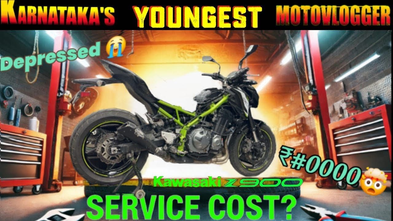Kawasaki Z900 Service Cost in Bangalore |Depressed 😭| Pushpaka Vimana ...