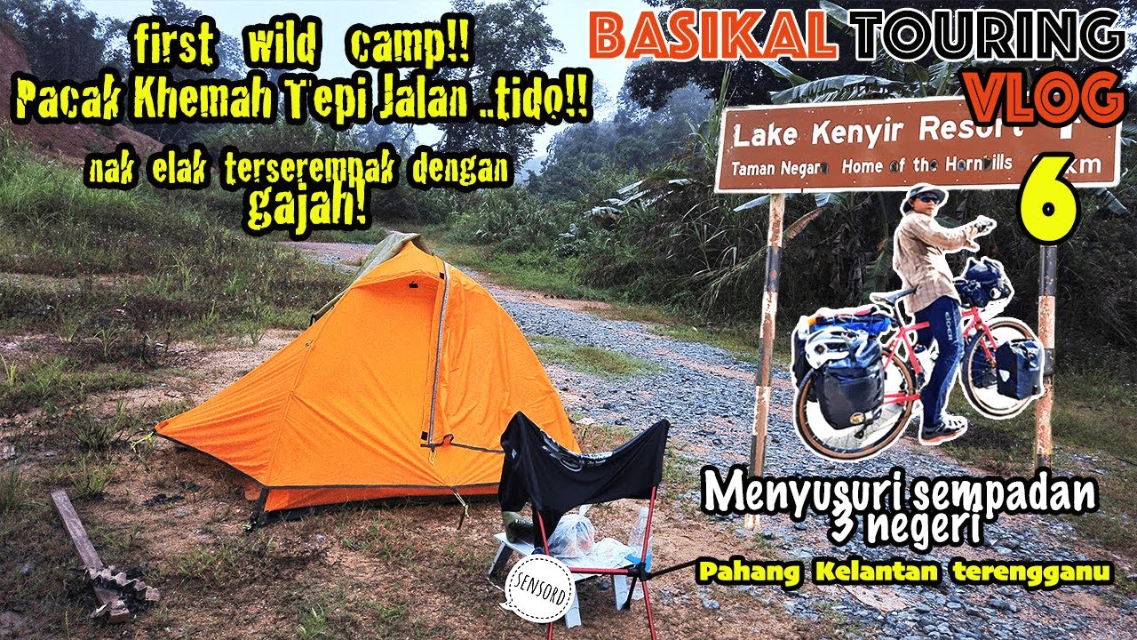Terpaksa Pacak Khemah Tido Tepi Jalan | Bicycle Touring Malaysia, Wild ...