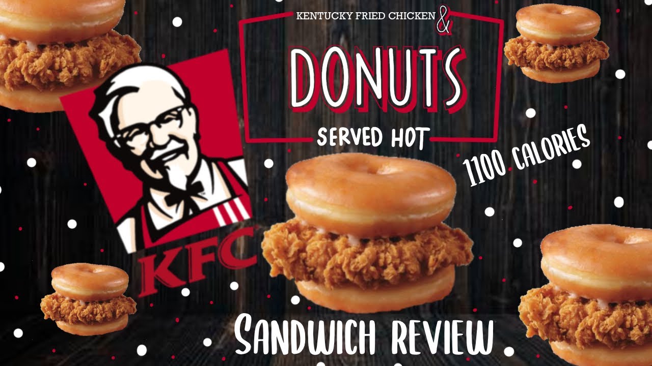 NEW KFC Donut and Chicken Sandwich! Food Review! - YouTube
