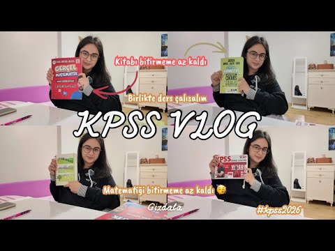 KPSS VLOG| matematiği bitirmeme az kaldı, nasıl çalışıyorum
