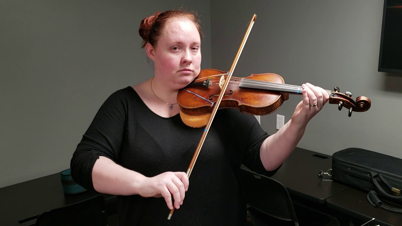 Violin lesson 2 - rhythm variation B - YouTube