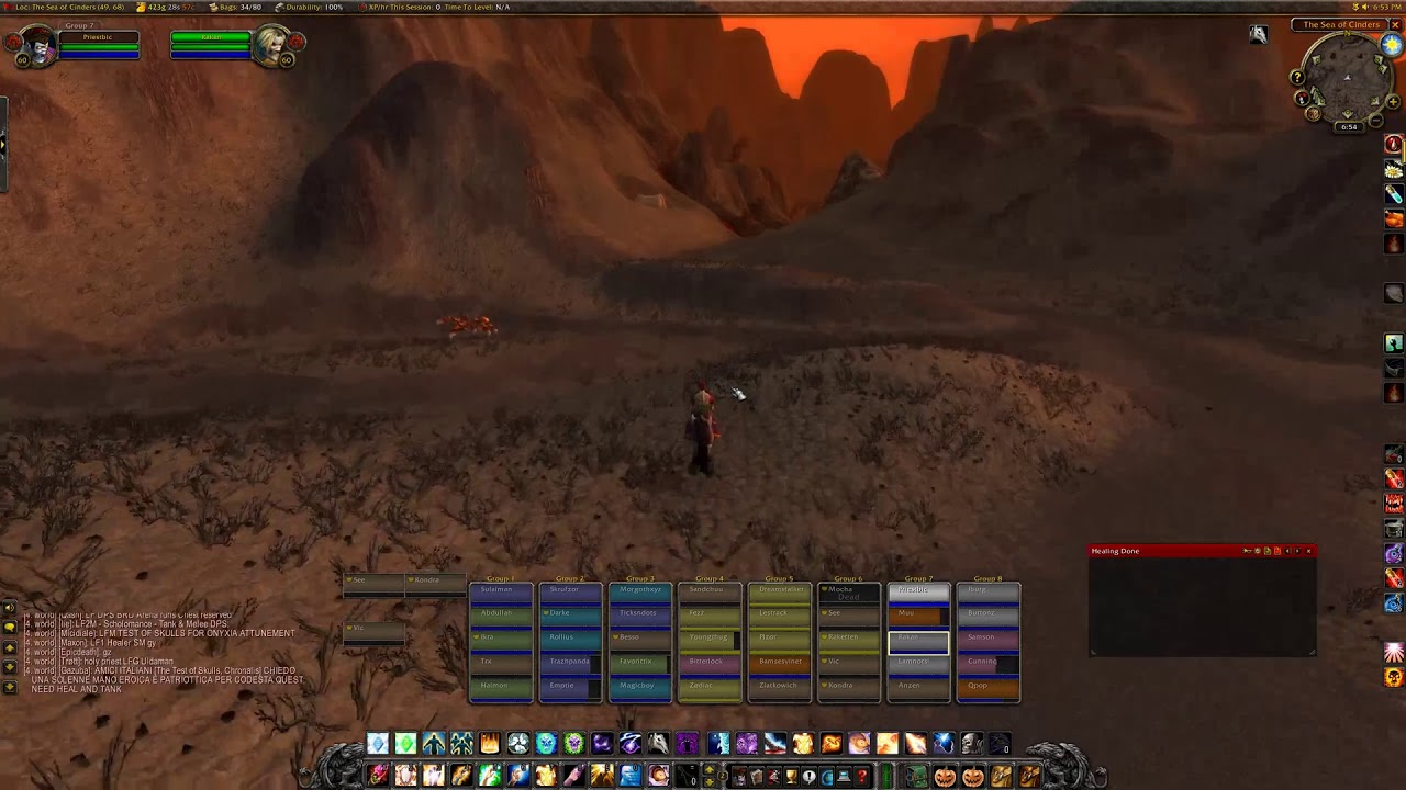 World of warcraft Holy Priest Molten Core - YouTube