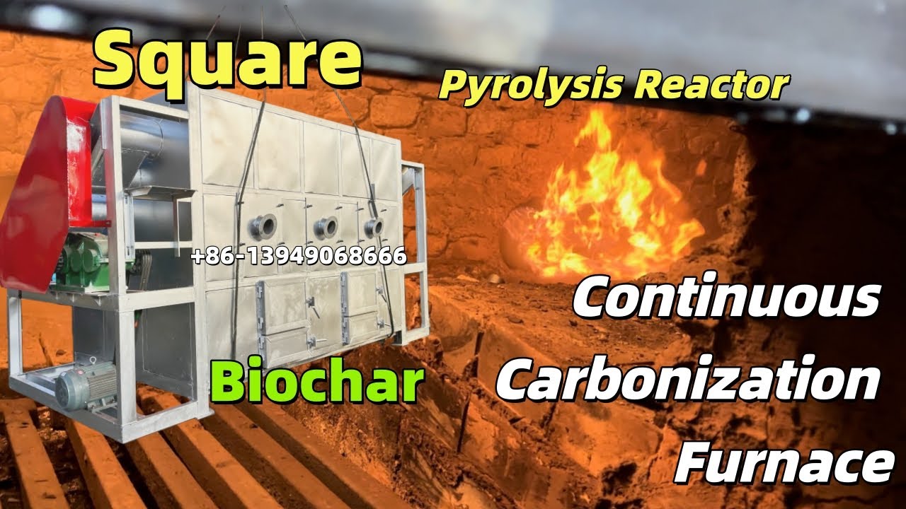 Compact Design Square Carbonization Furnace produces Syngas! - YouTube