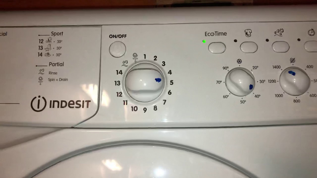 Indesit IWC51451 - coloureds 40 eco time - YouTube