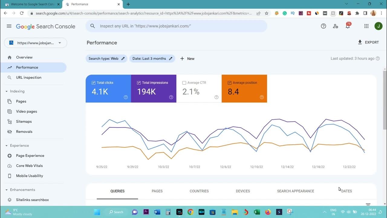 how to find website traffic in google search console || mobile device || desktop || tab || 2023 ...