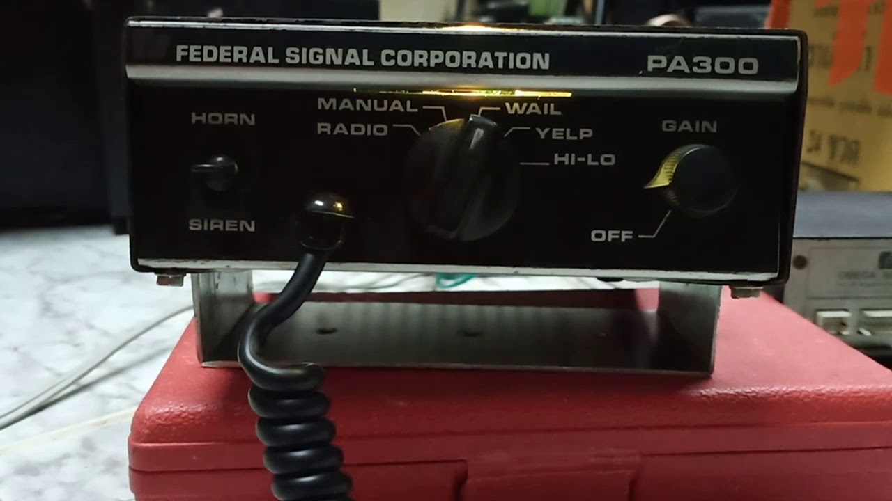 Federal Signal PA300 - YouTube