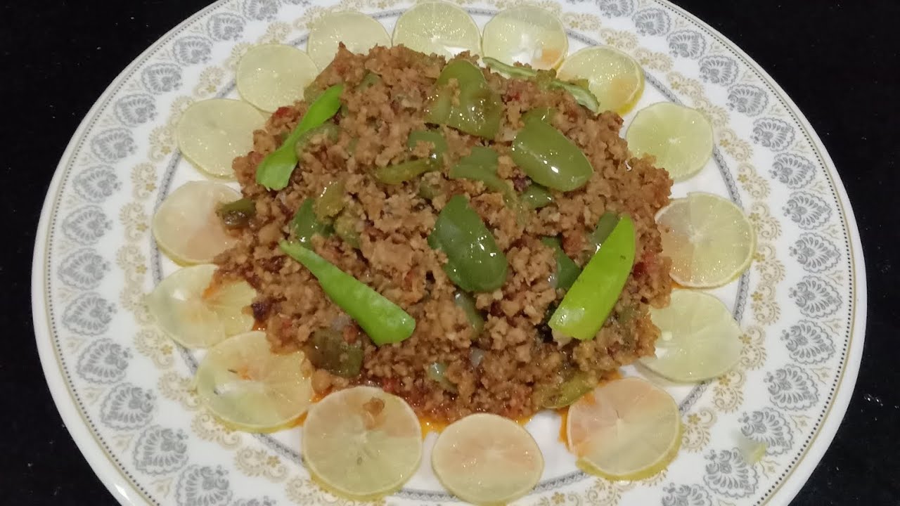 Shimla mirch Qima Recipe 🥰 - YouTube
