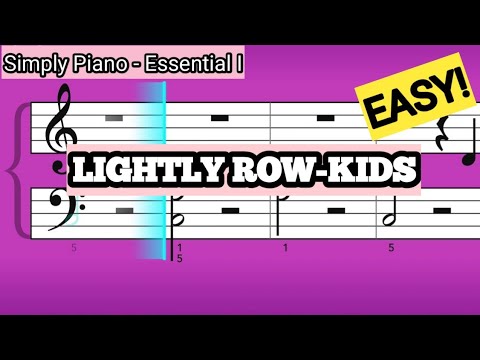 Simply Piano| Lightly Row|Essentials I |Piano Tutorial - YouTube