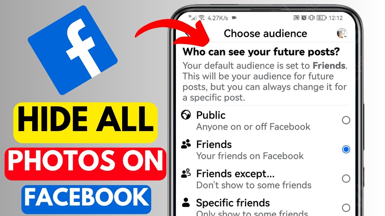 How to Hide All Facebook Photos - Only Me Setting - YouTube