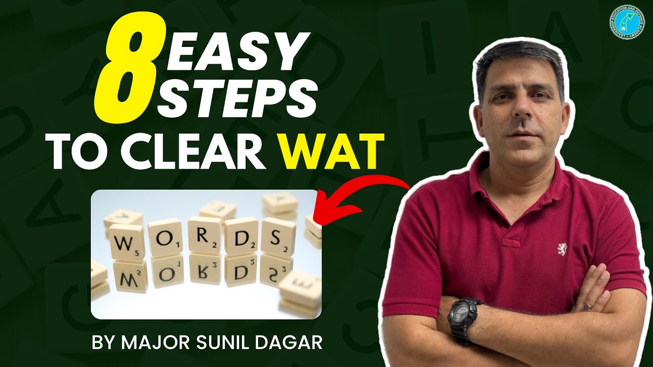 8 Easy Steps to Clear WAT (Word Association Test) - SSB for NDA, CDS ...