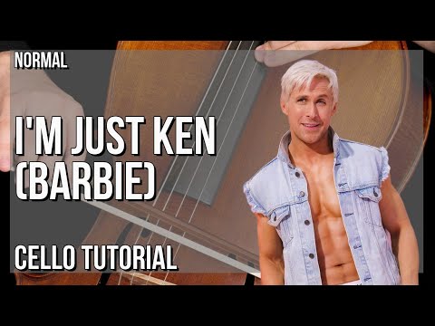 How to play I'm Just Ken (Barbie) by Ryan Gosling on Cello (Tutorial ...