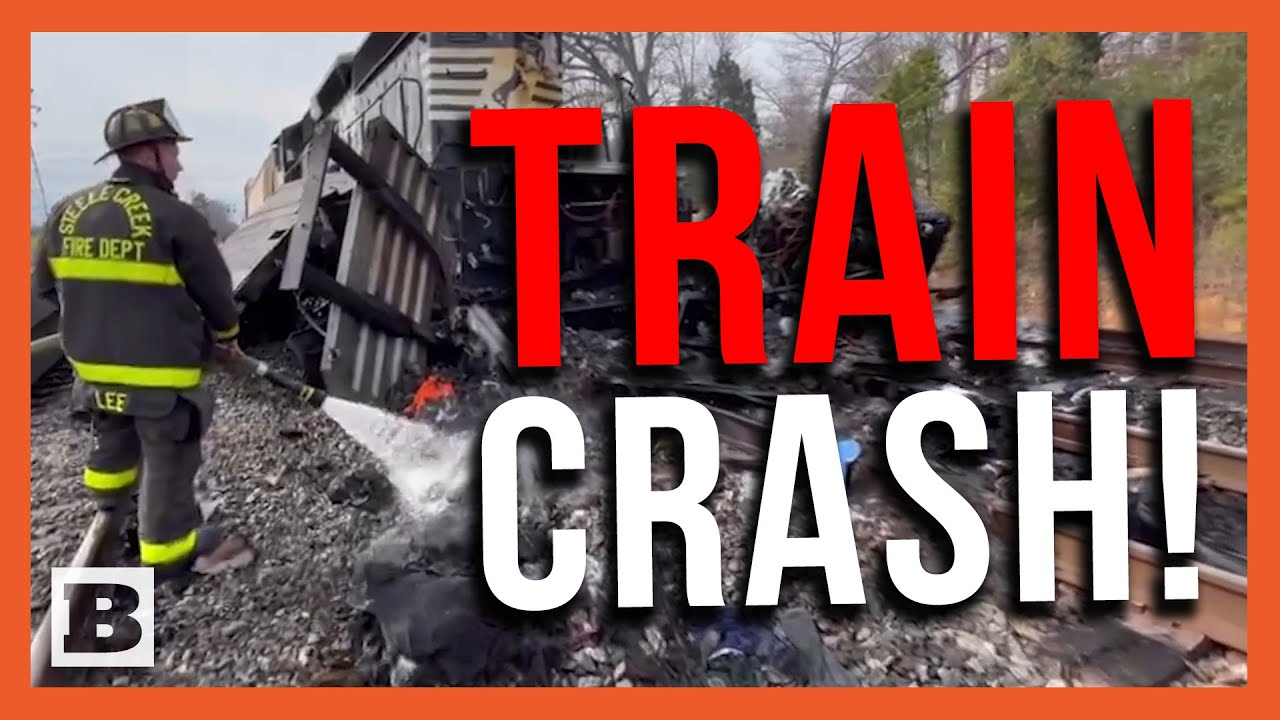 Train Crash! Train Slams into Tractor-Trailer Stuck on Tracks in ...