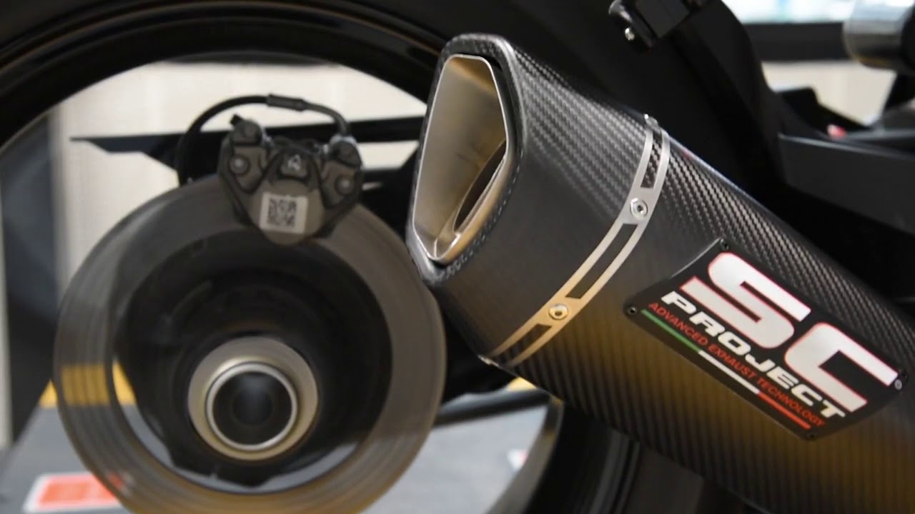 SC Project SC1 R muffler for KTM 1290 SUPER DUKE R - YouTube
