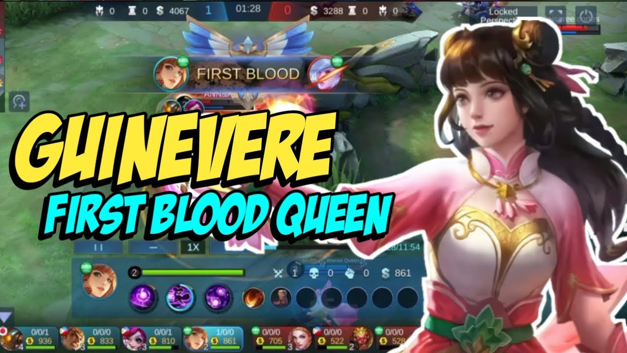Guinevere First Blood Queen (Mobile Legends) - YouTube