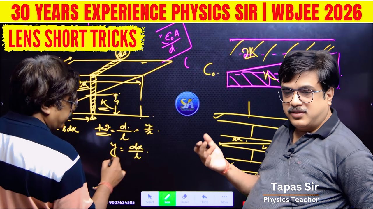 Physics Lens Short Trick by Tapas Sir over 30 Years Experience | WBJEE ...