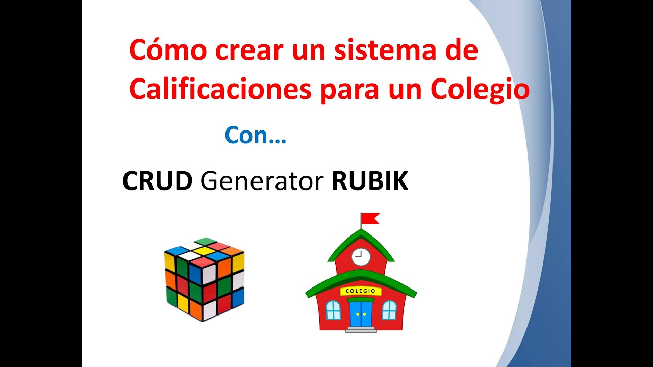 Cómo crear un sistema de Calificaciones para un Colegio con CRUD ...