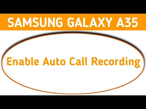 Samsung A35 5g auto call recording kaise on kare, how to stop auto call ...