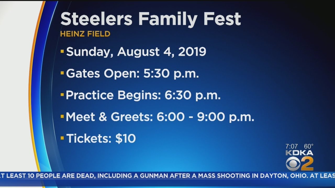 Annual Steelers Family Fest Kicks Off Today - YouTube