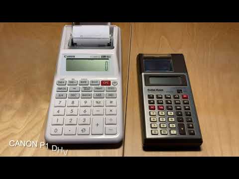 Canon P1 DHV G Calculator: A look inside - YouTube