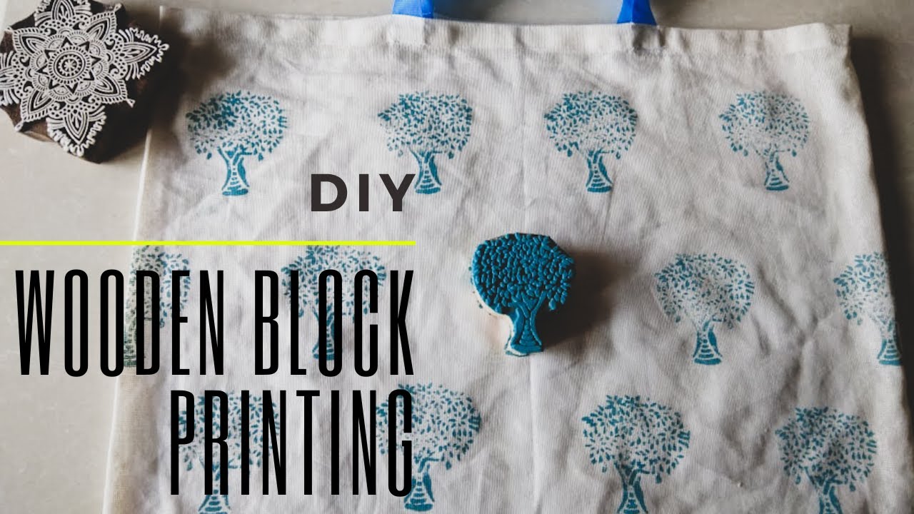 DIY Wood Block Printing Tutorial (ठप्पा छपाई) - YouTube