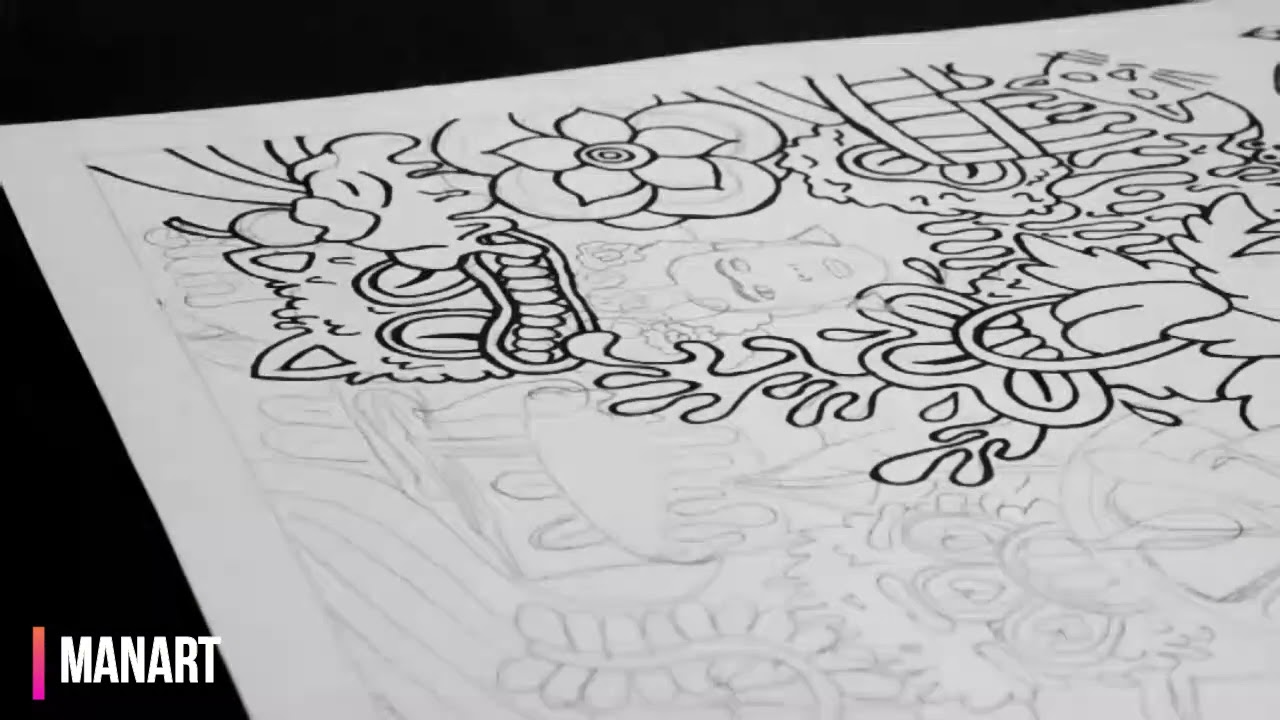 How to DOODLE? 60 seconds !!!! Brutally - YouTube