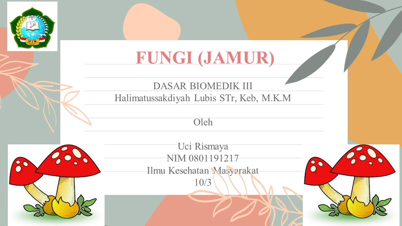 Video PPT Fungi (jamur) - YouTube
