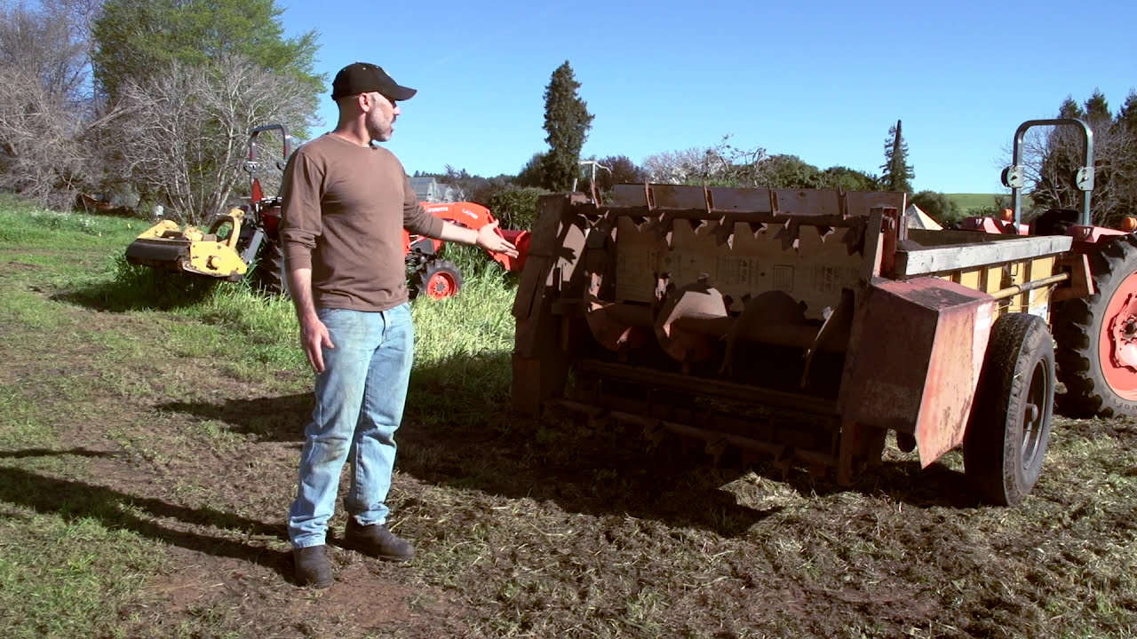 Spring Cover Crop Incorporation, Compost Application, and Spading with ...
