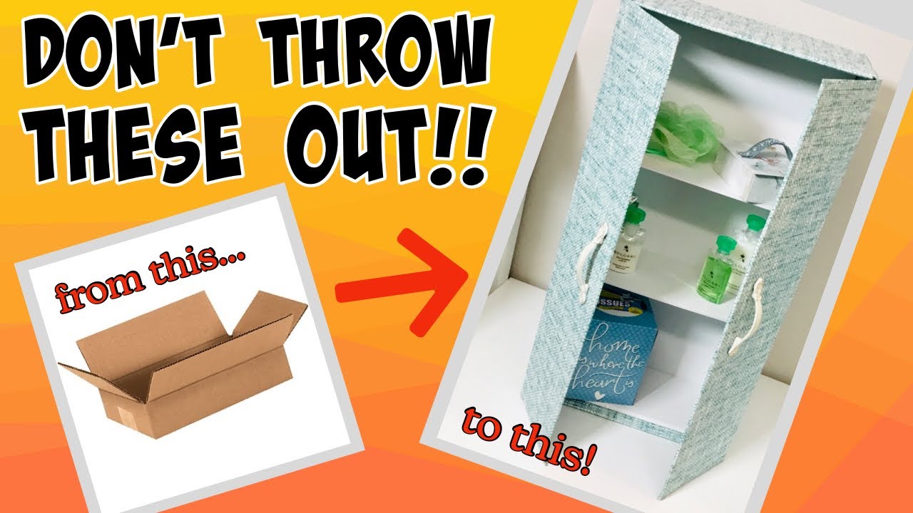 🌟SIMPLY AMAZING 🌟CARDBOARD BOX MAKEOVER!! come see!! EASY STORAGE DIY ...