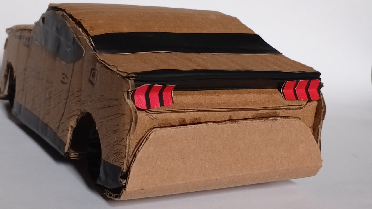 How to make a cardboard car//muscle car -mustang.#rcb#trending#diy# ...