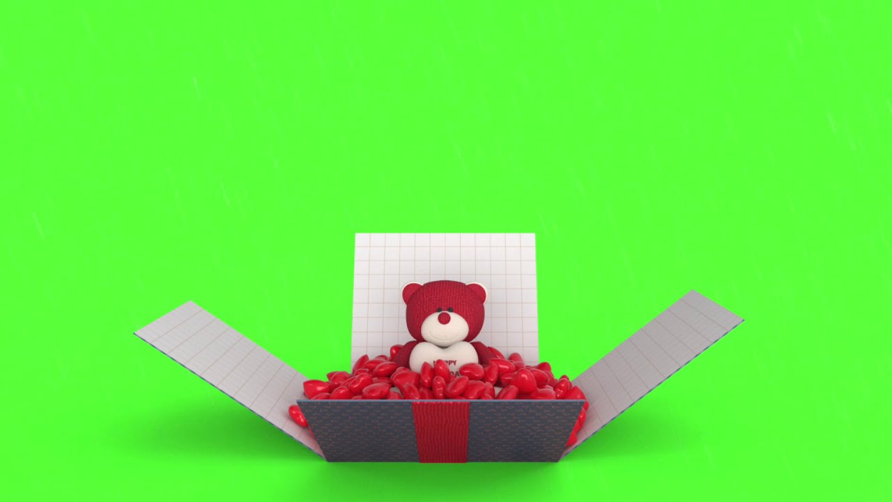 Surprise Celebration Gift | 3D Animation Green Screen - YouTube