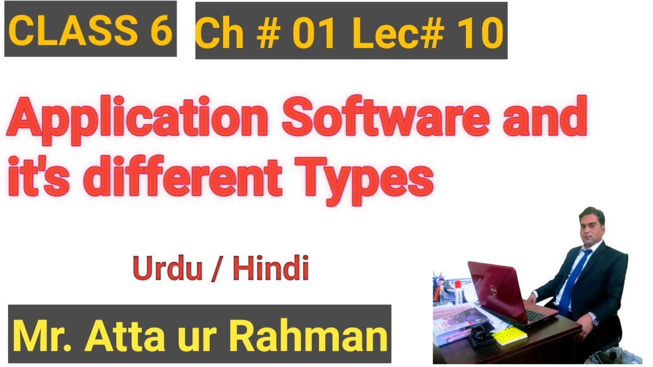 What is Application Software and its types (URDU|HINDI)|| full ...