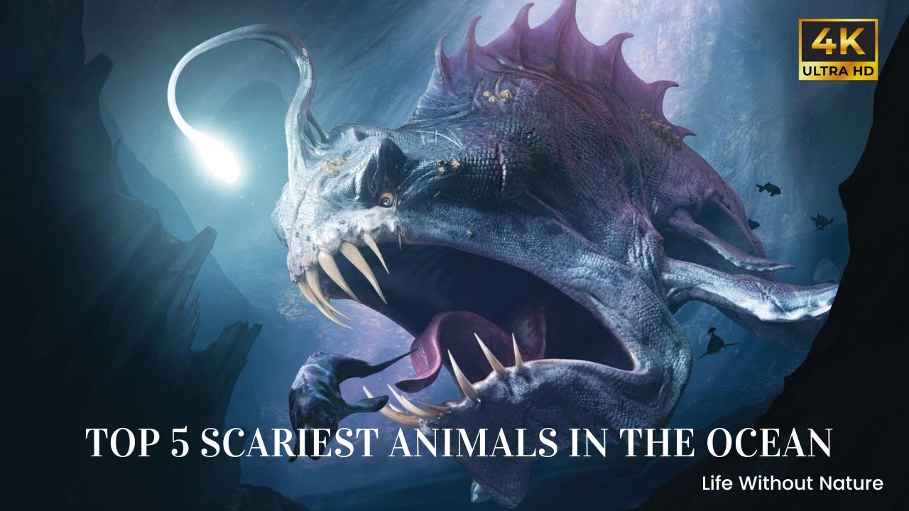 "Top 5 Scariest Animals in the Ocean - Deep Sea Nightmares! 🦈🐙" - YouTube