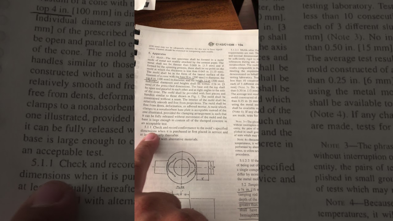 How to read an ASTM (C143) - YouTube