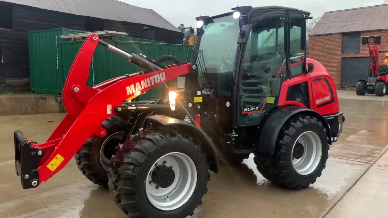 MANITOU MLA-7 TELEHANDLER PIVOT STEER - YouTube