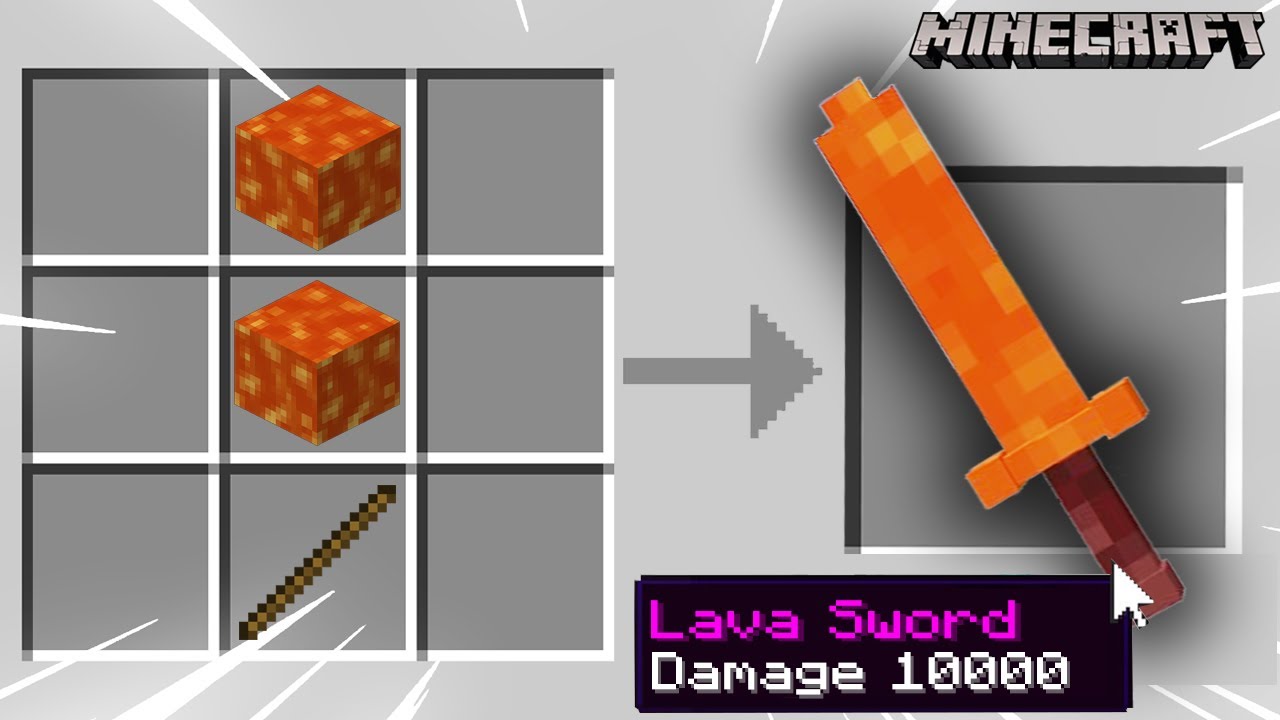 Minecraft but I Can Craft Lava Items! - YouTube