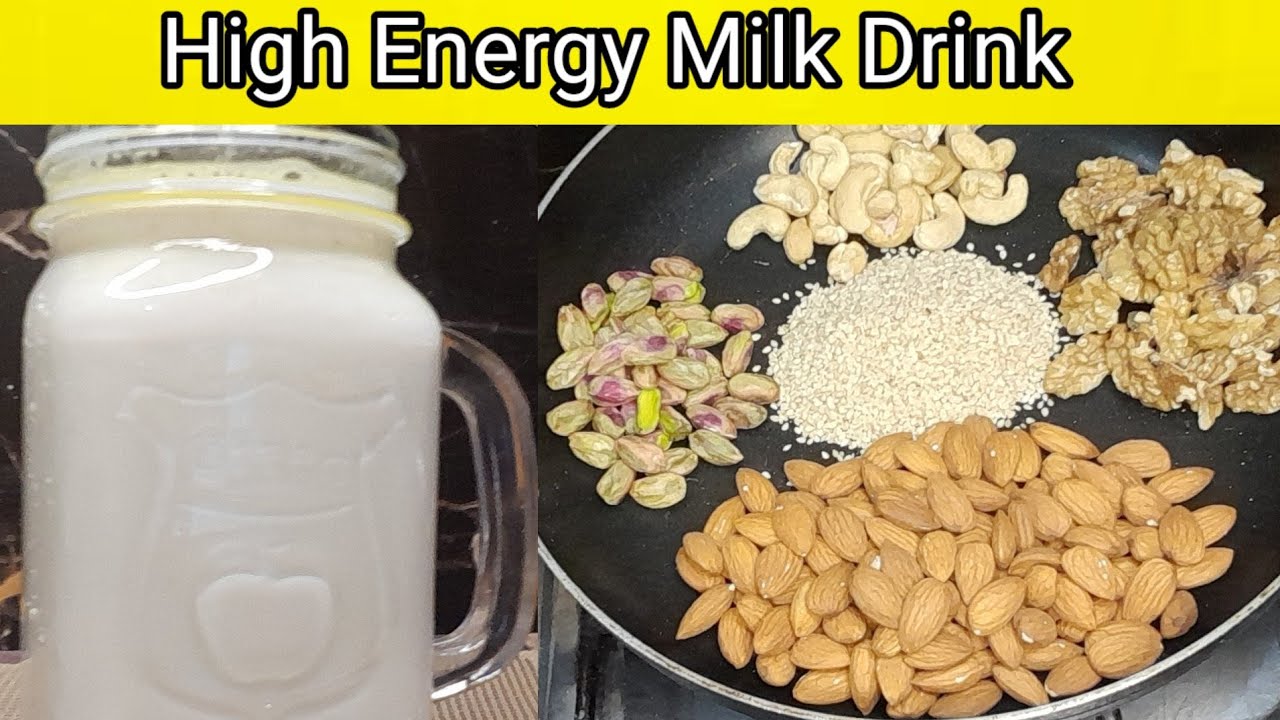 High Energy Milk Drink For Body Pain And Strong Bones - YouTube