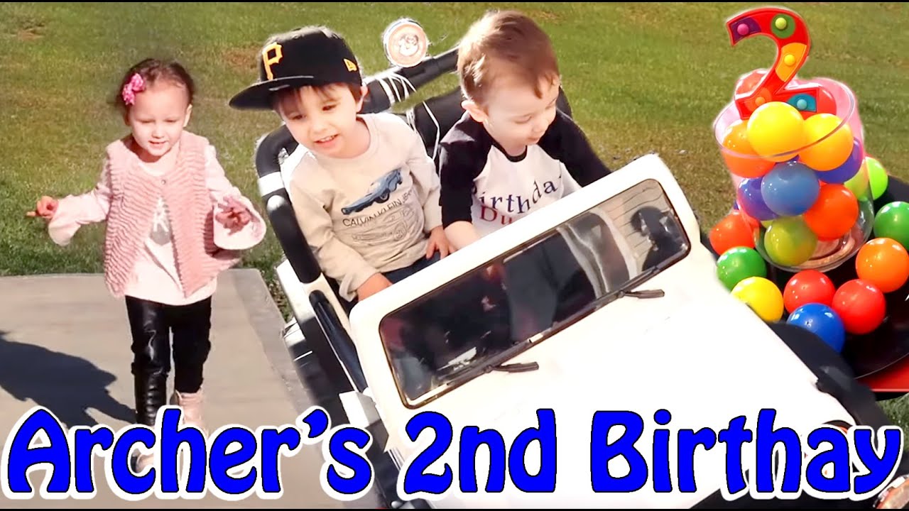 Archer's 2nd Birthday Party! - YouTube