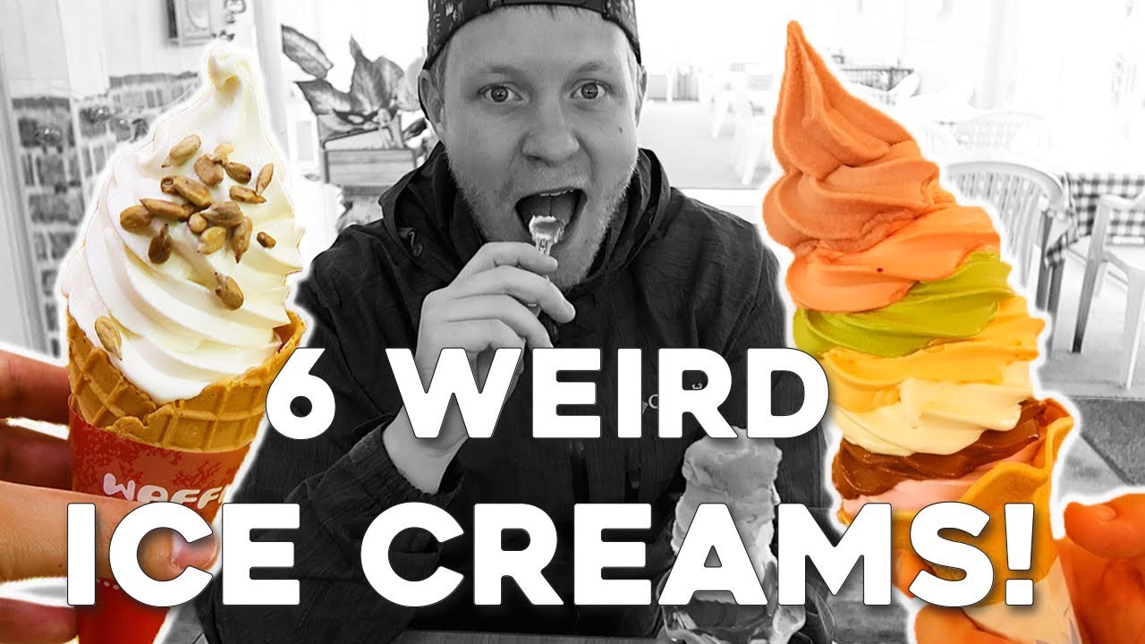 6 Weird Japanese Ice Cream Flavors! - YouTube