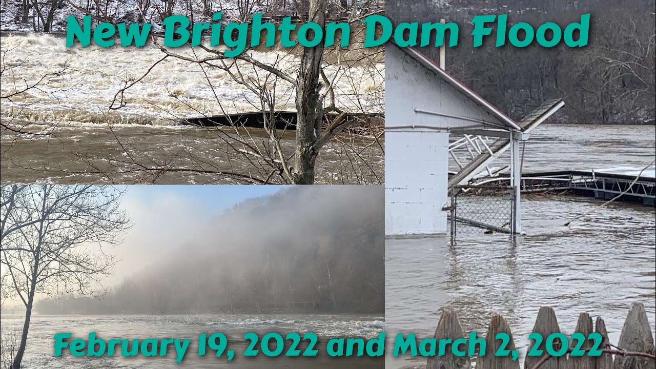 New Brighton Dam Flood - February 19, 2022 and March 2, 2022 - YouTube